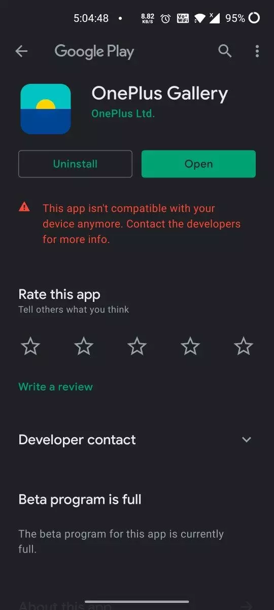 [UNIFIED] OnePlus gallery and message app update no available on playstore