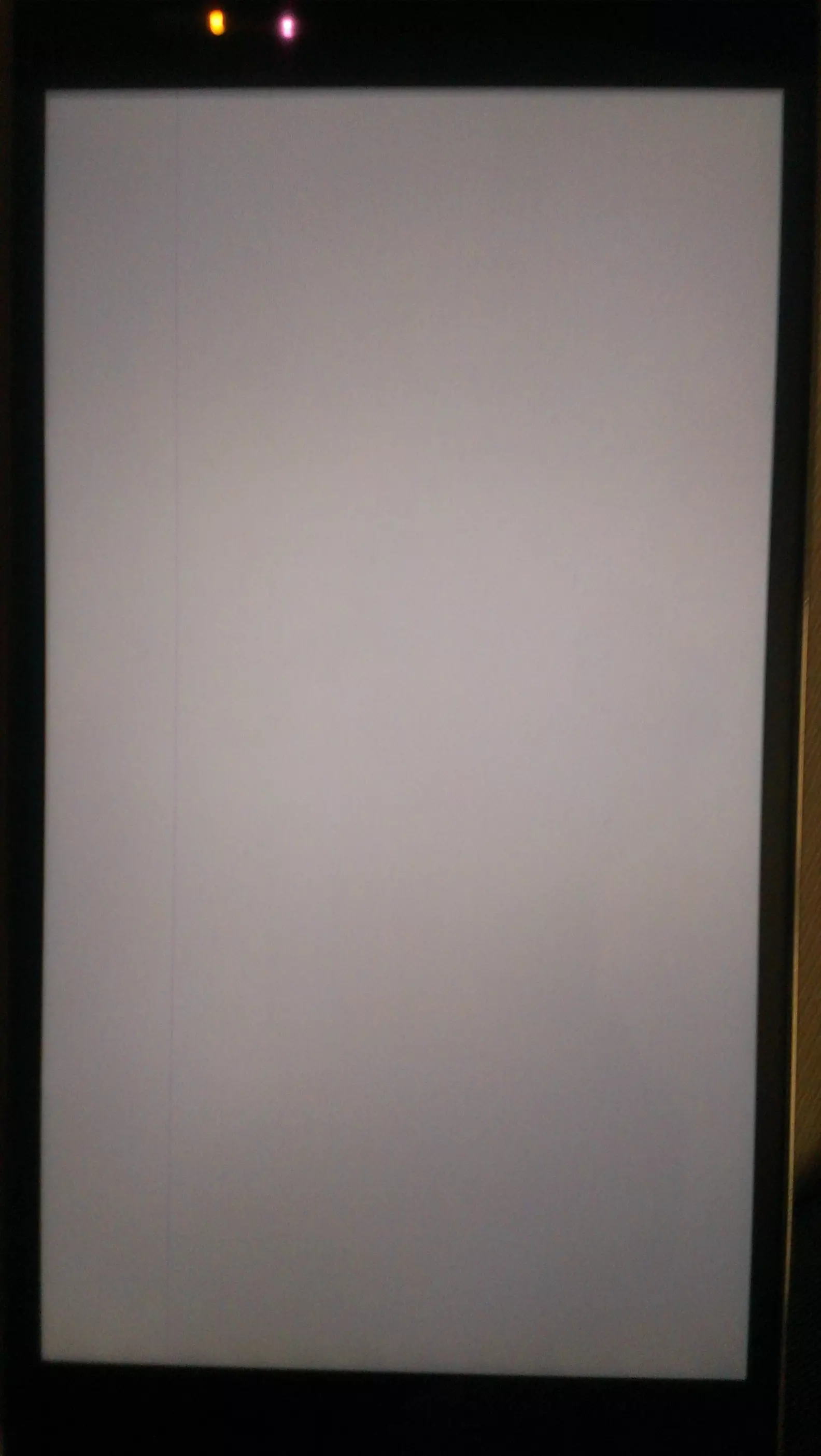 Vertical Pink line on screen.