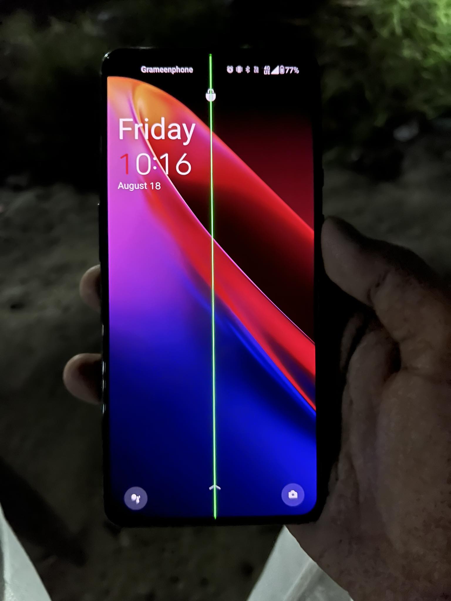 I have a green line issues on my OnePlus 9 5g T-Mobile addit