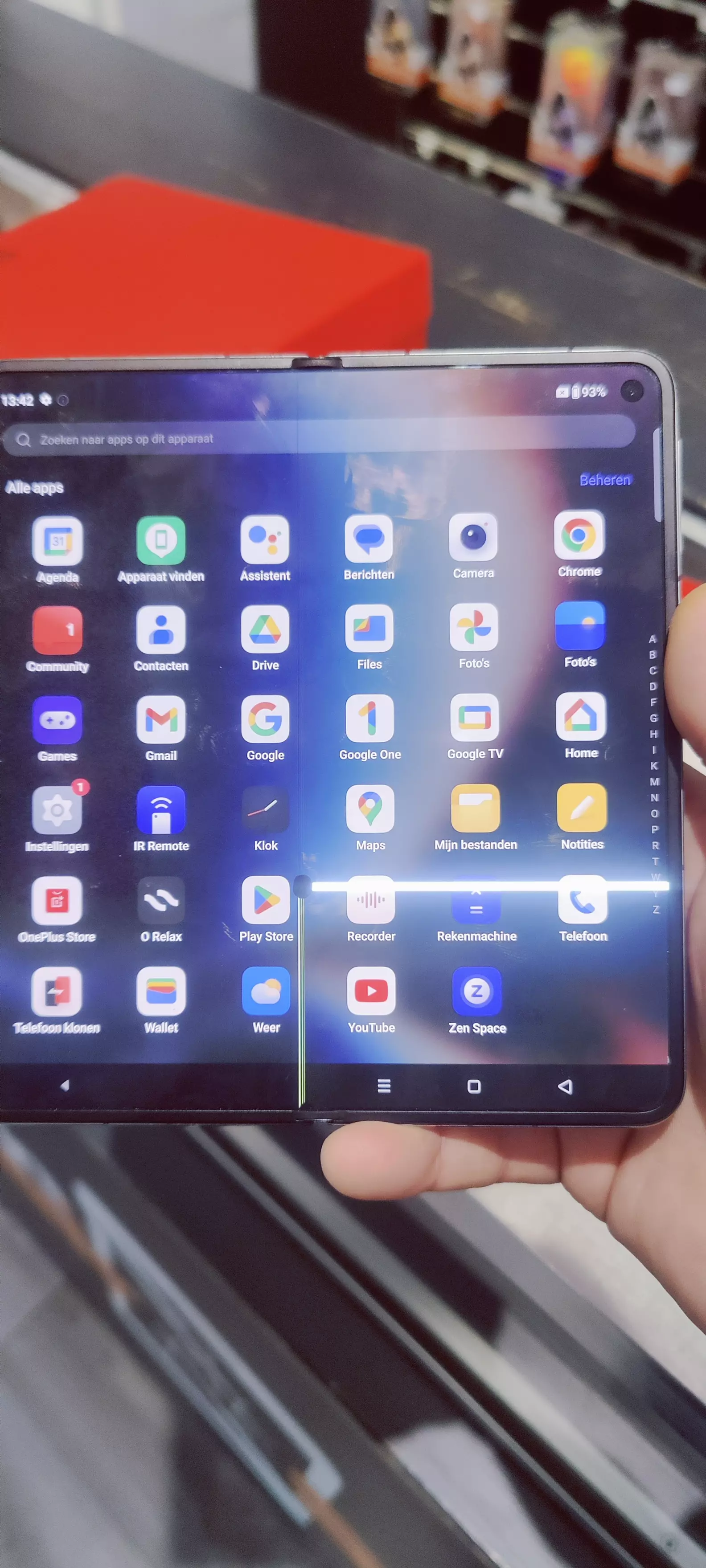One plus open internal display