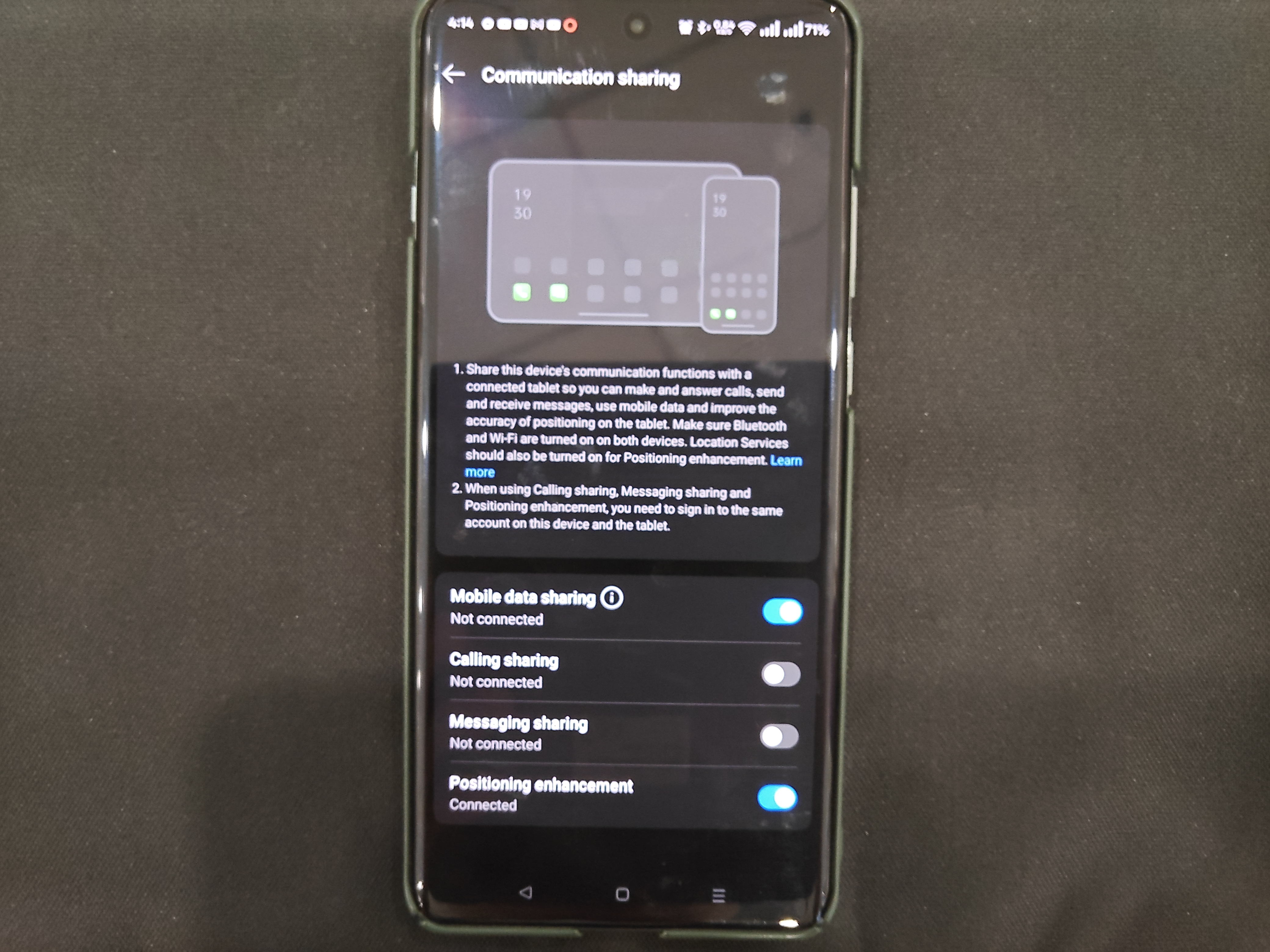 Mobile data sharing