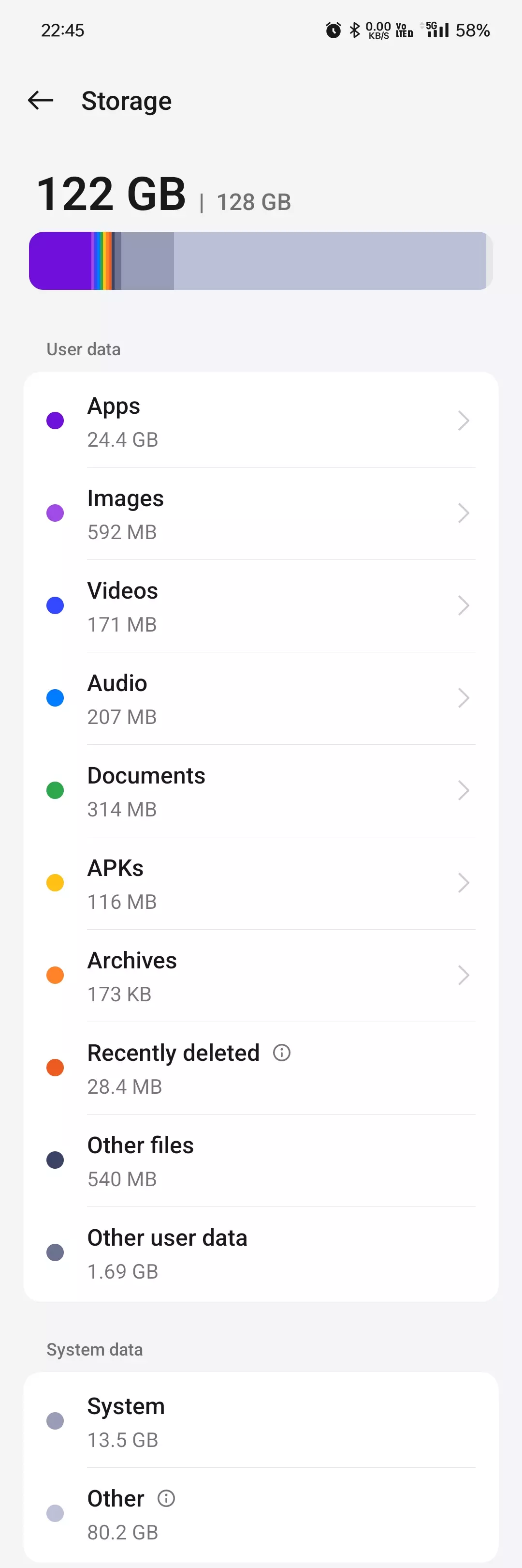OnePlus 10R – "Other" Storage Taking Too Much Space (80GB+)