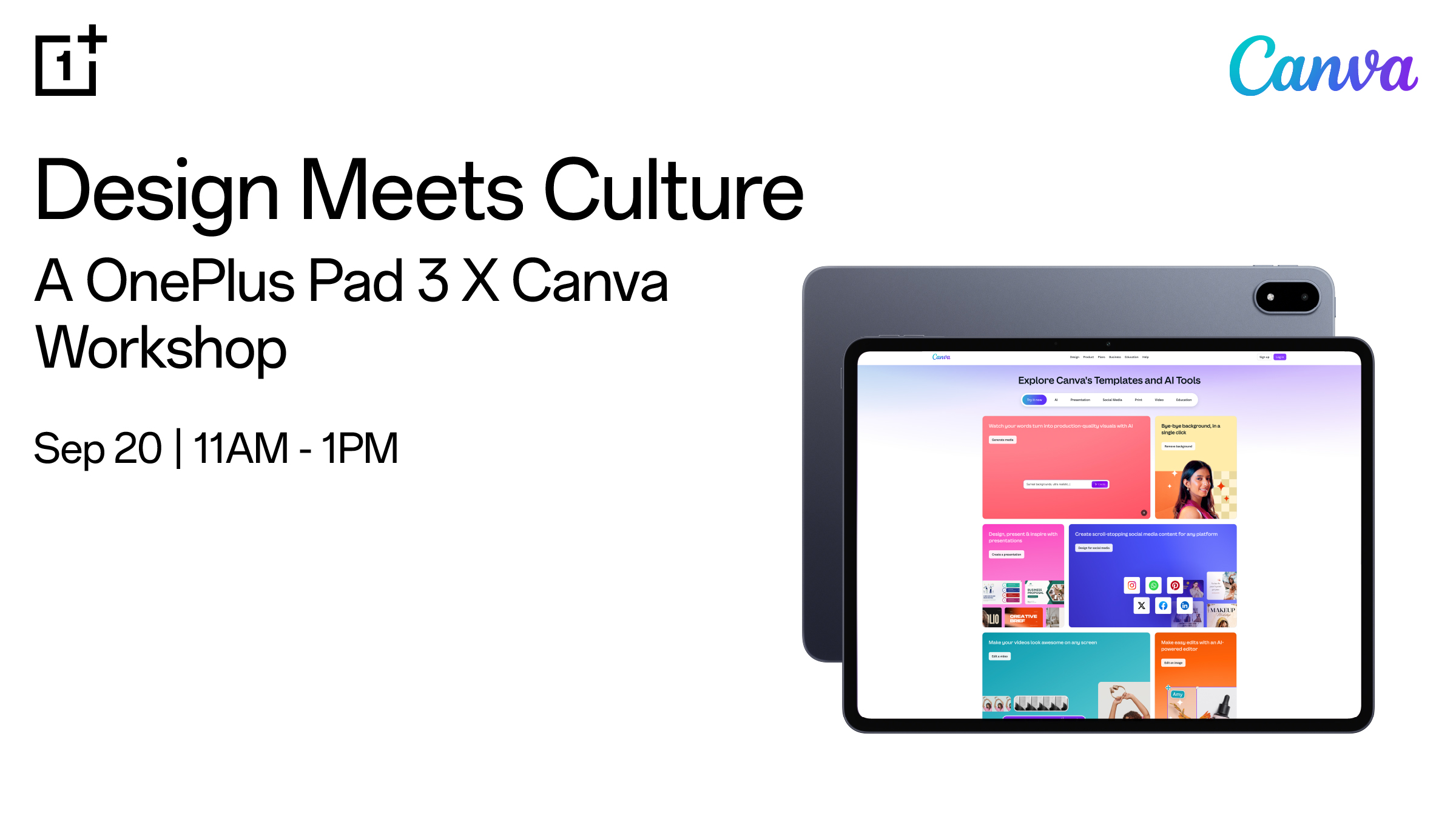 OnePlus x Canva : A Design Workshop